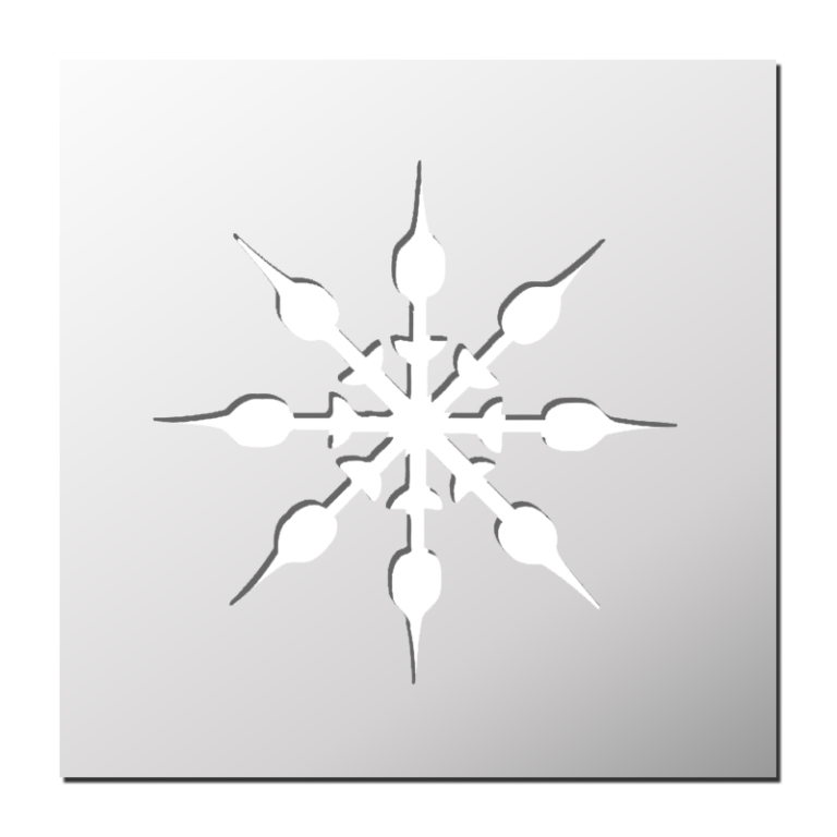 Pochoir Flocon de neige | FrenchIMMO