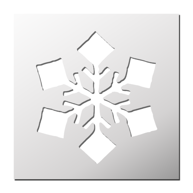 Pochoir déco Flocon de neige | FrenchIMMO