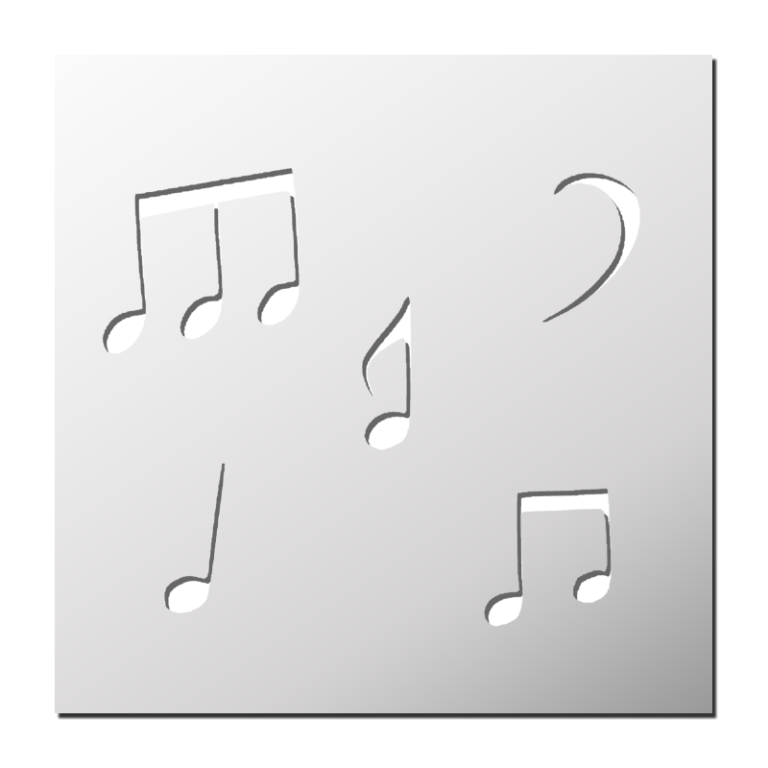 Pochoir Notes de musique | FrenchIMMO