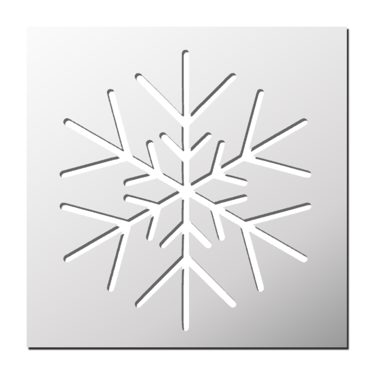 Pochoir Flocon de neige | FrenchIMMO