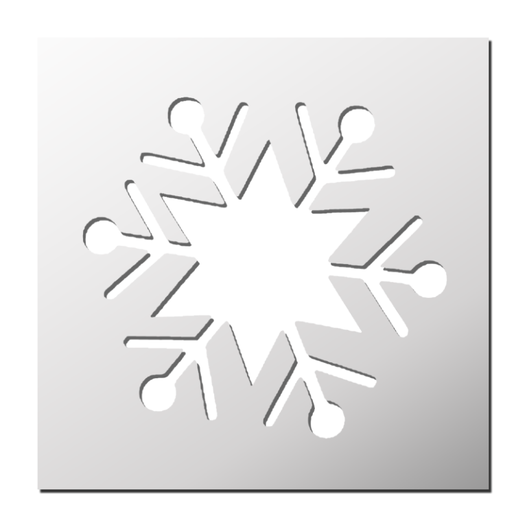 Pochoir Flocon de neige | FrenchIMMO