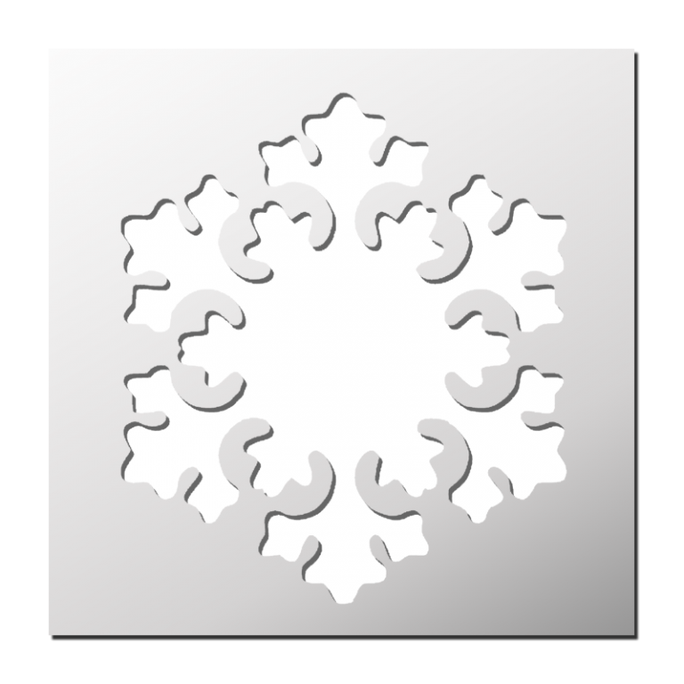 Pochoir Flocon de neige | FrenchIMMO