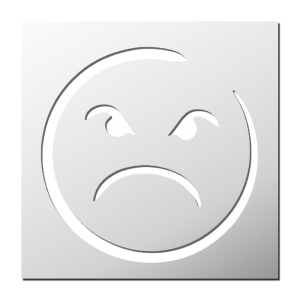 Pochoir Smiley pas content | FrenchIMMO