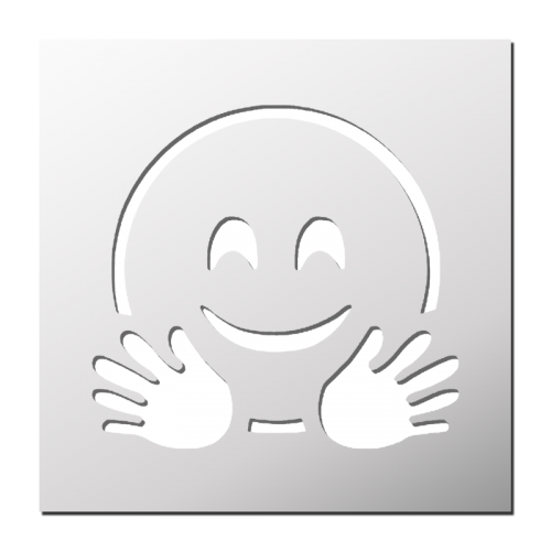 Pochoir Smiley Câlin | FrenchIMMO