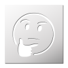 Pochoir réutilisable Smiley Penseur | FrenchIMMO