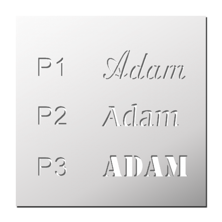 Pochoir réutilisable Prénom Adam | FrenchIMMO