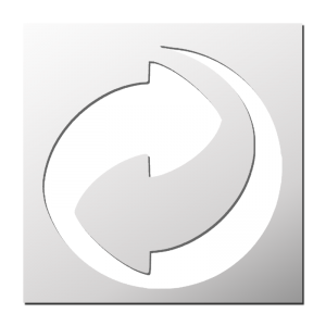 Pochoir réutilisable Logo Point Vert | FrenchIMMO