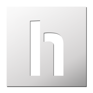 Pochoir réutilisable lettre h minuscule | FrenchIMMO