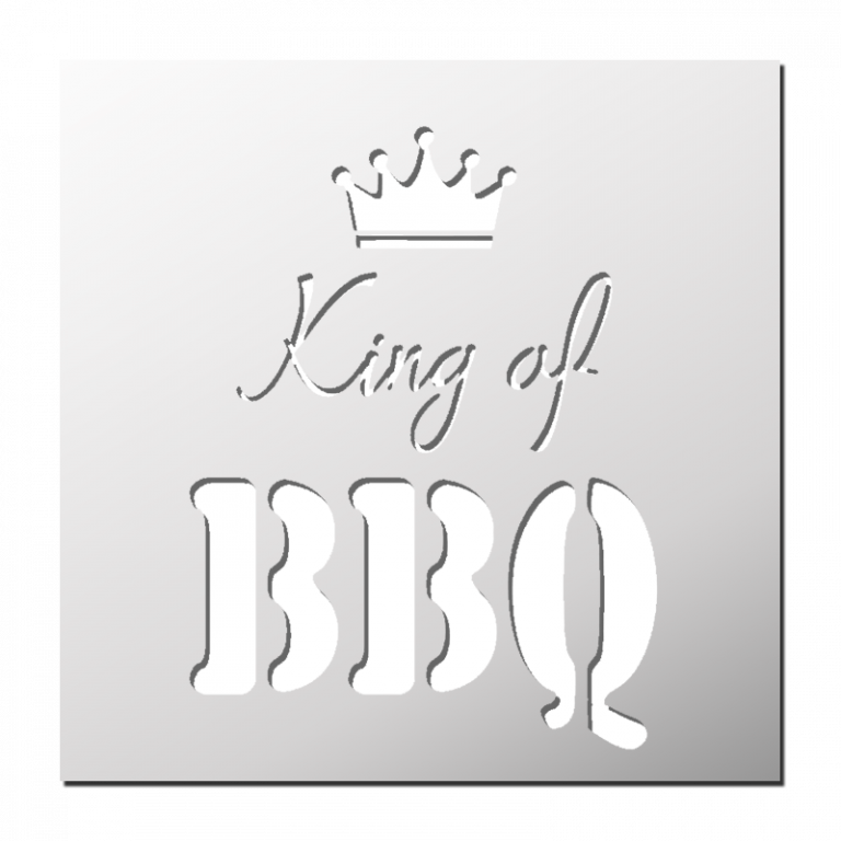 Pochoir King of BBQ - FrenchIMMO.com | Livraison Gratuite