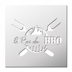 Pochoir Le roi du BBQ - FrenchIMMO.com | Livraison Gratuite*
