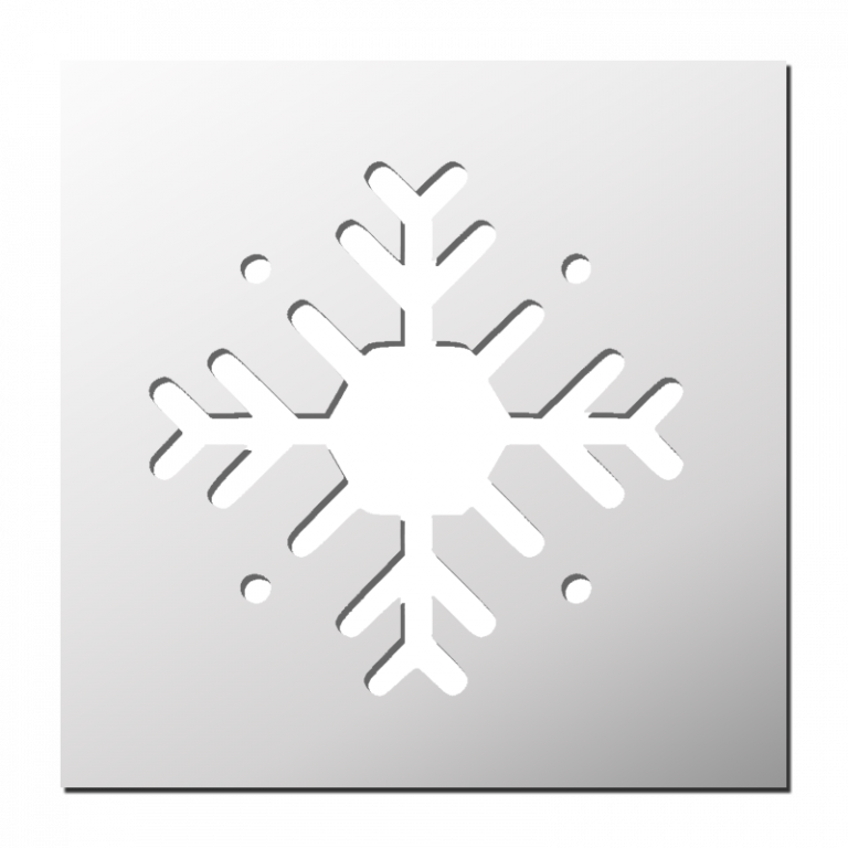 Pochoir Flocon de neige - FrenchIMMO.com | Livraison Gratuite*