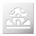 Pochoir Maison Champignon - FrenchIMMO.com | Livraison Gratuite*