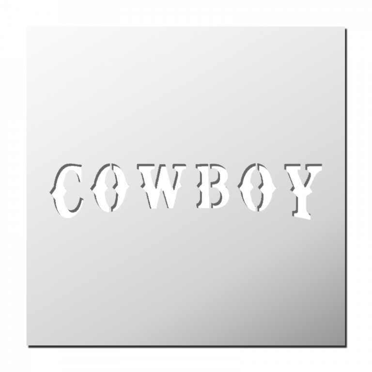 Pochoir COWBOY | FrenchIMMO Fabricant de Pochoirs