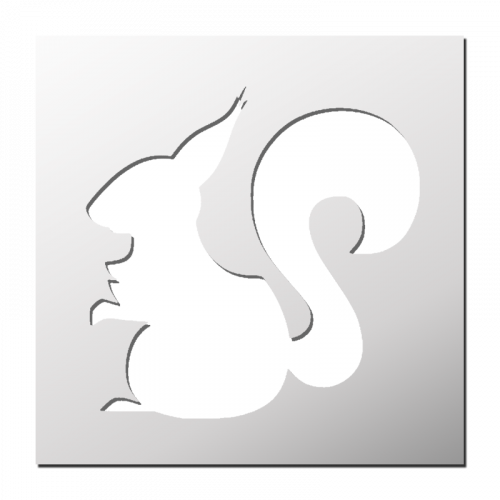 Pochoir Ecureuil | Boutique de Pochoirs