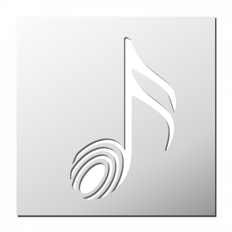 Pochoir Note de Musique | Boutique de Pochoirs